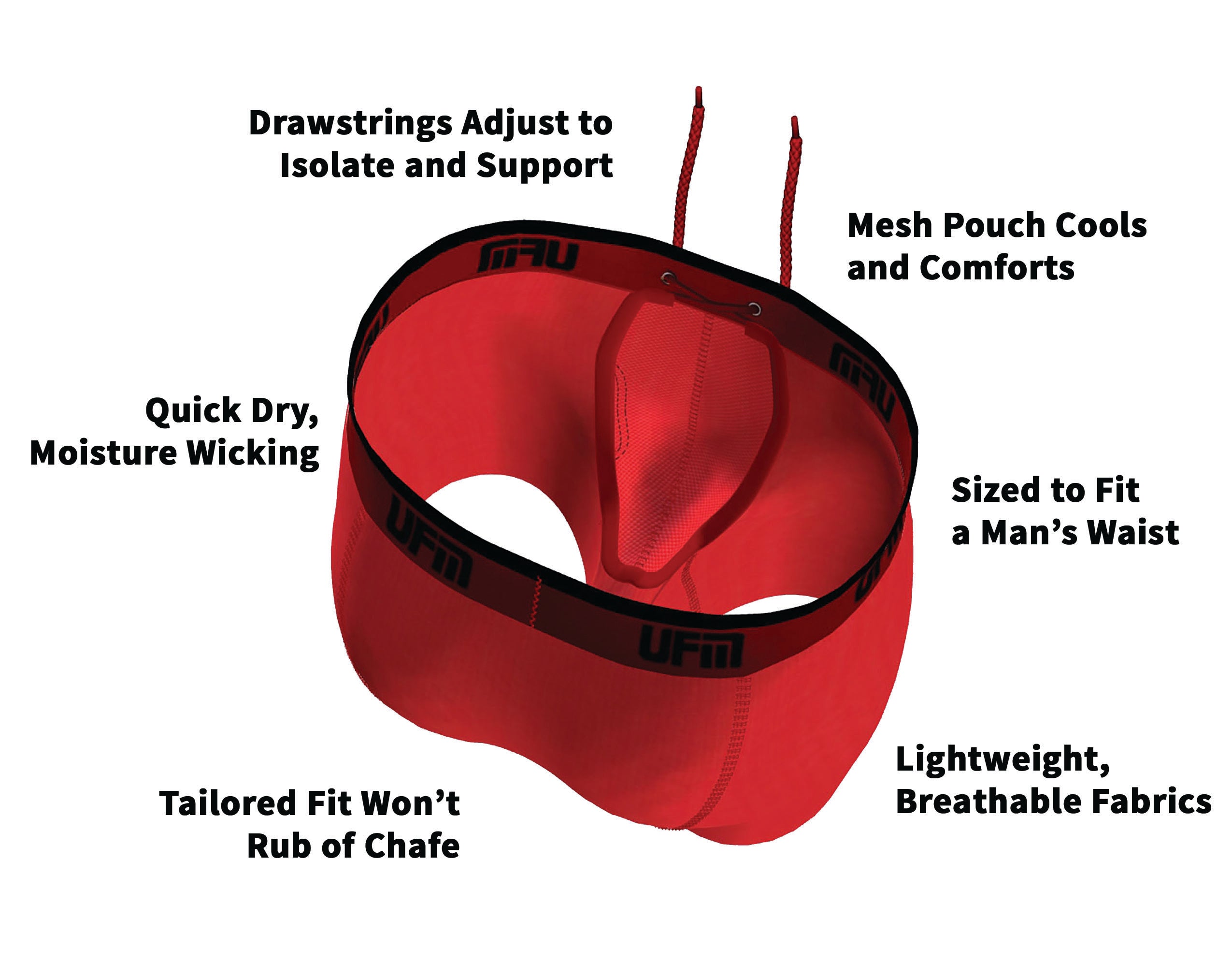 Boxer Brief 6 inch Bamboo-Pouch Underwear for Men-REG Patented Support